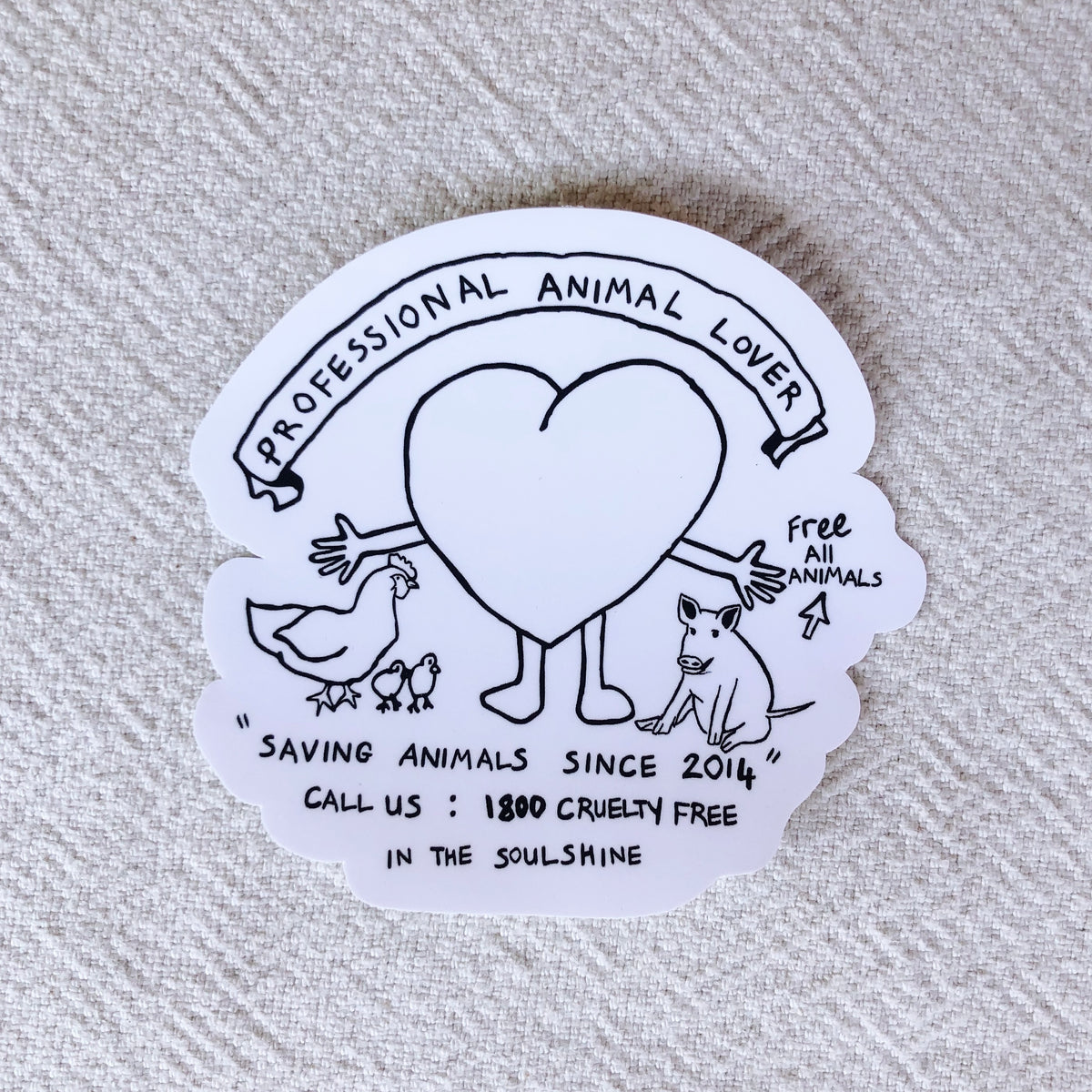 Large Pro Animal Lover Sticker – In The Soulshine